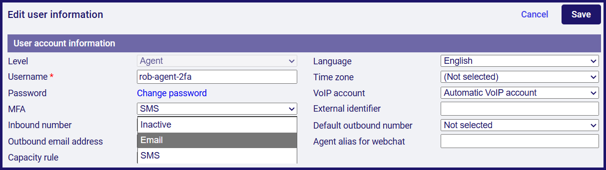 Setting up multi-factor authentication (MFA) for a user – LeadDesk Support