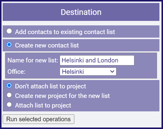 Contact Management - Creating a contact list of all contacts from the ...